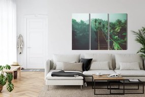 Vícedílný obraz Lanový Most V Džungli 3D Nedostatek Nedostatek Plátno Canvas 180x120