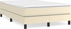 Rám postele s boxspringem krémový 120x200 cm umělá kůže 3120690