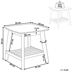 Příruční stolek Thad (světlé dřevo). 1076247