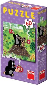 DINO Puzzle Jak Krtek uzdravil myšku (Krteček) 24x22cm set 60 dílků 6 druhů dn383067