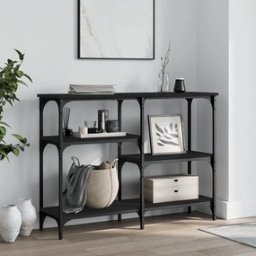 Konzolový stolek černý 102 x 29 x 75 cm kompozitní dřevo - Default Title