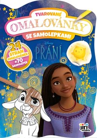 JIRI MODELS Omalovánky tvarované + samolepky Disney Přání 3