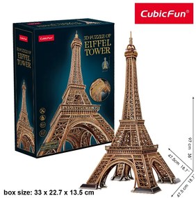 CubicFun - Puzzle 3D Eiffelova věž 97 cm 314 dílků