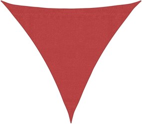 Stínící plachta 160 g/m² červená 4 x 4 x 4 m HDPE 311643