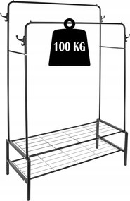 Kovový Věšák Na Oblečení 100 Kg Nosnost 160 x 100 CM Arventa Style