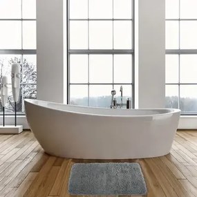 MSV MICROFIBER koupelnová předložka světle šedá 50 x 70 cm / mikrovlák