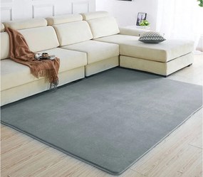 TZ Šedý jednobarevný obdélníkový koberec Polar Rozměr: 160x220 cm