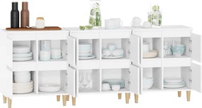 Příborníky 3 ks bílé 60 x 35 x 70 cm kompozitní dřevo 3185767