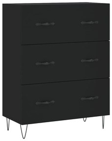 Skříň highboard černá 69,5 x 34 x 180 cm kompozitní dřevo - Default Title