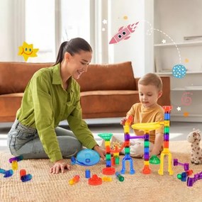 Marble Run Sada 150 KS Stavebnice STEM jako dárek vzdělávací bloky pro děti