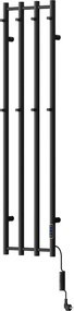 Mexen Pino, elektrické topné těleso s věšáky na ručníky 1405x347 mm, 250 W, černá, W301-1405-347-00-70