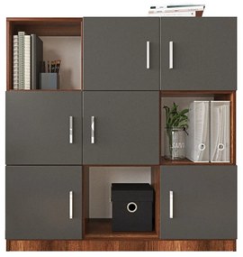 ZYRIE office skříňka, baroko/antracit