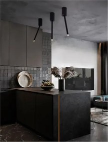 LED černé moderní stropní svítidlo Ornos 30
