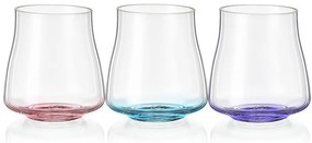 Crystalex - Bohemia Crystal Crystalex sklenice na nealko Alex Rainbow fresh 350 ml, 6 ks (mix barev)