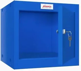 PHOENIX SAFE Skříňka Cube Locker modrá / Skříňka / 44 l / klíčový záme