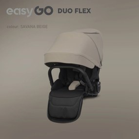 Sourozenecký kočárek EasyGo Duoflex Savana Beige