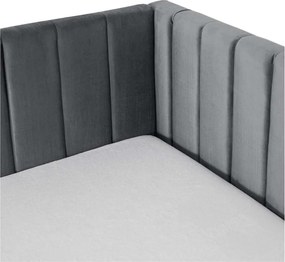 Postel Birmia Velvet 90 x 200 cm, šedá