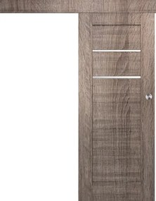 posuvné interiérové dveře na stěnu vasco doors IBIZA model 3 Průchozí rozměr: 70 x 197 cm, Orientace dveří: Levé dveře, Dekor: Dub šedý