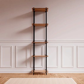 Kovové regály v industriálním stylu DECO, 185x43x35 cm