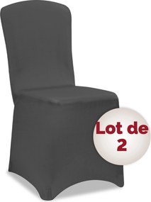 Potahy na židle sada 2 ks antracitová