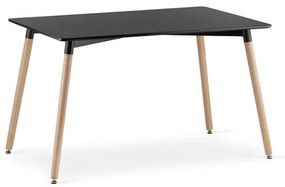 Jídelní stůl ADRIA 120x80 cm - buk/černá