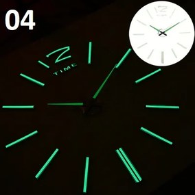 Nástěnné hodiny - svítící ve tmě, více motivů Varianta: 04, Velikost: 119 cm