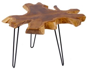 Massive home | Odkládací stolek WILD 60 CM masiv teak nature