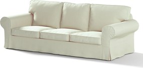 Potah na pohovku IKEA  Ektorp 3-místná, nerozkládací barva krémová látka lesklé, pletený vzor