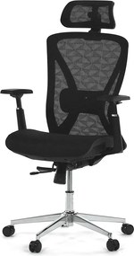 Ergonomická kancelářská židle NILS - černá síťovina