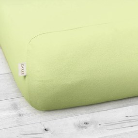 Jersey prostěradlo světle zelené na výšku matrace do 30 cm Velikost: 200 x 200