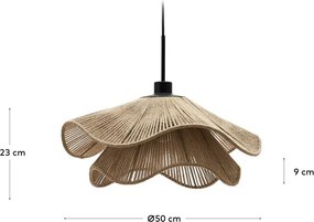Stínidlo v přírodní barvě ø 50 cm Pontos – Kave Home