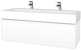 Dřevojas Koupelnová skříňka VARIANTE SZZ 120 Varianta: M01 Bílá mat / M01 Bílá mat