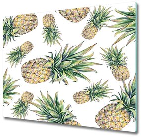 Skleněná krájecí deska ananasy 60x52 cm