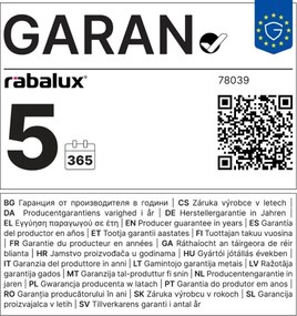 Rabalux 78039 - LED Podlinkové sv. se zás. SOFT 2E LED/8W/230V 4000K 68cm stříb.