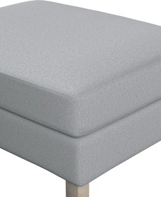 Potah na podnožku IKEA Karlstad barva šedá látka pletený vzor