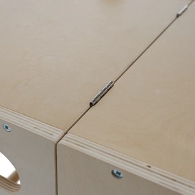 Montessori učící věž 3v1 s tabulí MONTI - přírodní