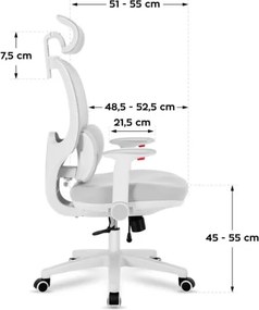 Dětská otočná židle Mark Adler Junior 6.3 Grey