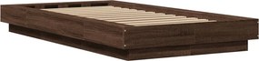 Rám postele hnědý dub 75 x 190 cm kompozitní dřevo 3281251