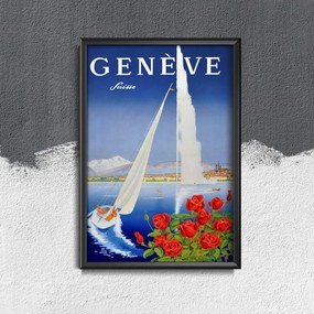 Plakát Švýcarsko ženeva