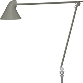 Lampa na pracovní stůl NJP LED 3000 K s nástavcem na desku, průměr 10 cm tmavě šedá