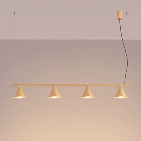 Sollux Lighting Lustr NOX 4L zlatý