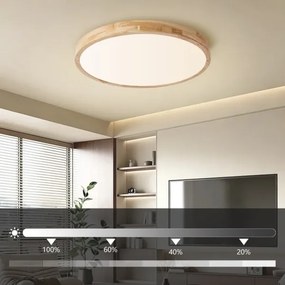 Brilagi - LED Stmív. svítidlo WOODLINE LED/72W/230V 3000-6000K dub pr. 60 cm +DO