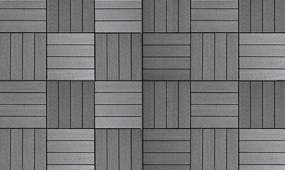 ALFIstyle WPC podlahové dlaždice 30x30 cm, šedá, (balení 11ks)