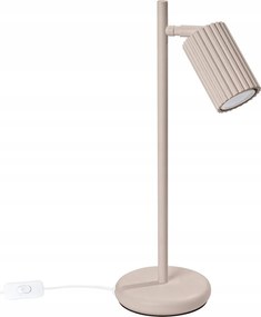 elegantní minimalistická stolní lampa Karbon taupe Sollux SL.1 noční lampa