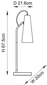 Endon 107527 - Stolní lampa KARNA 1xE27/10W/230V mosaz