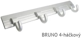 kovový věšák BRUNO 3h,4h,5h Varianta: BRUNO 3-háčkový, eloxovaný hliník