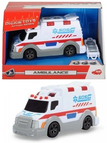Ambulance 15cm, světlo, zvuk, dickie