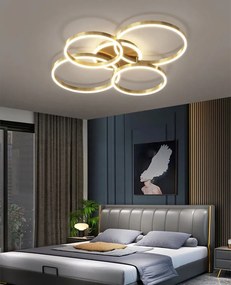 Toolight, LED stropní svítidlo APP1057-C, zlatá, OSW-08884