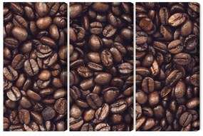 Vícedílný obraz Pražená Kávová Zrna Nedostatek Nedostatek Přírodní plátno 60x40
