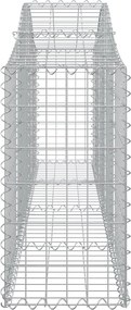 Klenutý gabionový koš 200 x 30 x 60/80 cm pozinkované železo 153383